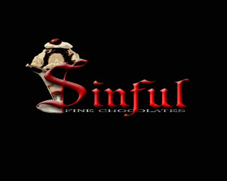 Logopond - Logo, Brand & Identity Inspiration (sinful- fine chocolates)